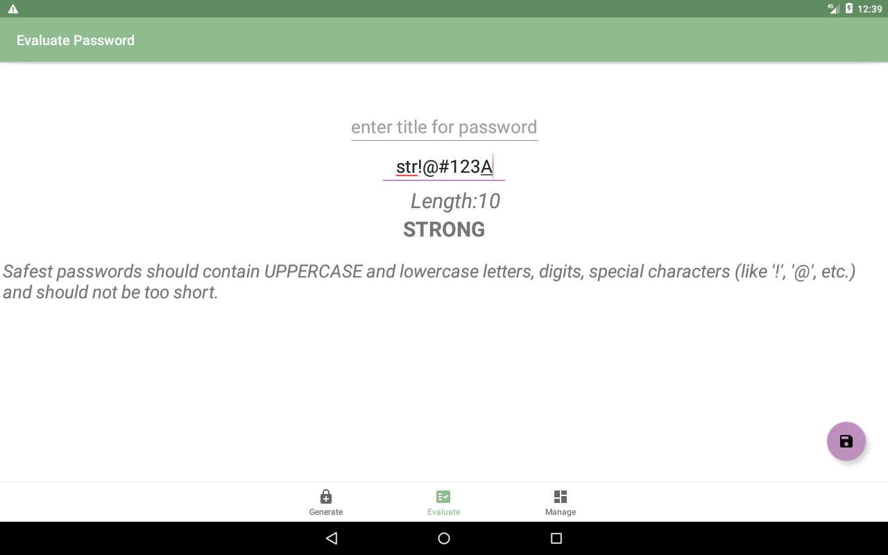 Password Creator Manager - App on Amazon Appstore