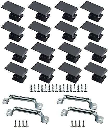 Abeicy 16 Pack Hurricane Window Clips, Black Board-Up Clip with Door ...