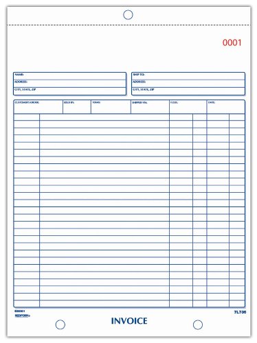 REDIFORM Invoice Book, 8.5 x 11", 50 Pages (7L736) : Amazon.in: Office ...