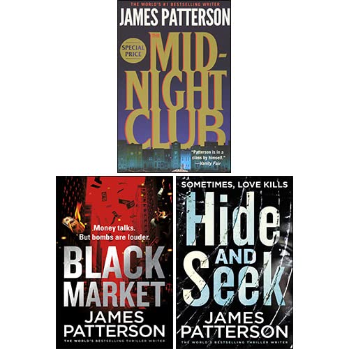 James Patterson Collection 3 Books Set(Black Market, The Midnight Club ...