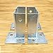 Amazon.com - Railing Post Bracket Ground Mount, 3x3 3x4 4x4 4x6 6x6 7x7 ...
