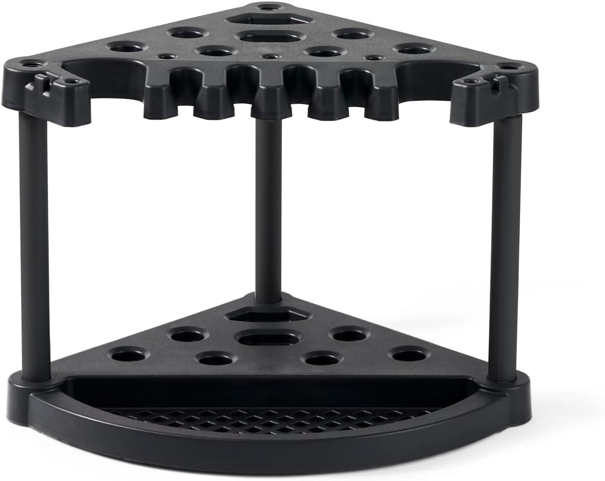 Amazon.com: Rubbermaid Plastic Garage Corner Tool Tower Rack, Easy to ...