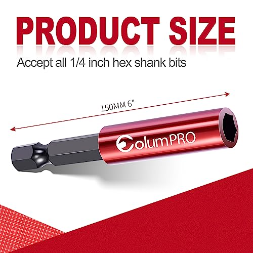 Snapklik.com : ColumPRO 5PCS 6inch Strong Magnetic Drill Bit Extension ...