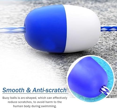 Swimming Pool Safety Rope with Floats, Pool Divider Floating Buoy Line ...