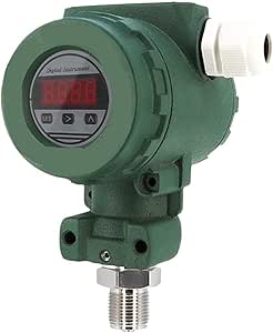 Amazon.co.jp: Digital Pressure Transmitter Industrial Water Oil Air Pressure Sensor 4-20ma ...