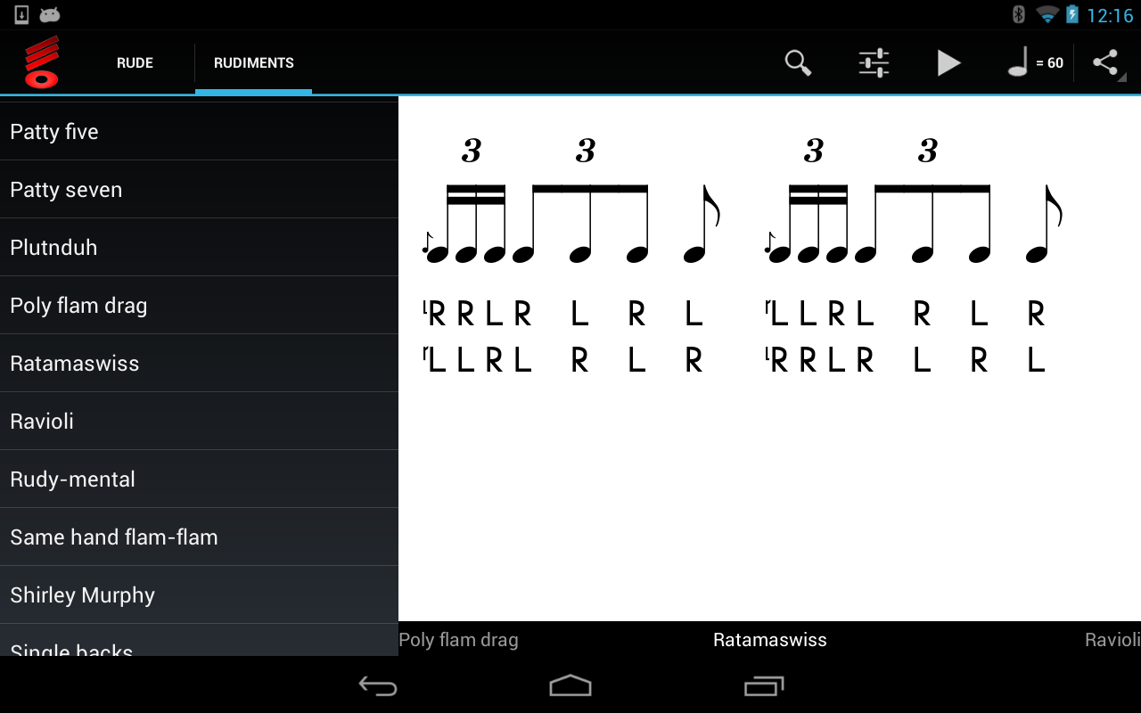Rude - Rudiment Practice Pad - App on Amazon Appstore