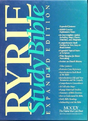 Ryrie Study Bible-NAS: 1995 Update : Ryrie, Charles Caldwell: Amazon.co ...
