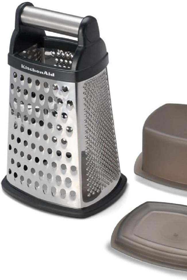 KitchenAid - Gourmet 4-Sided Stainless Steel Box Grater with Detachable ...