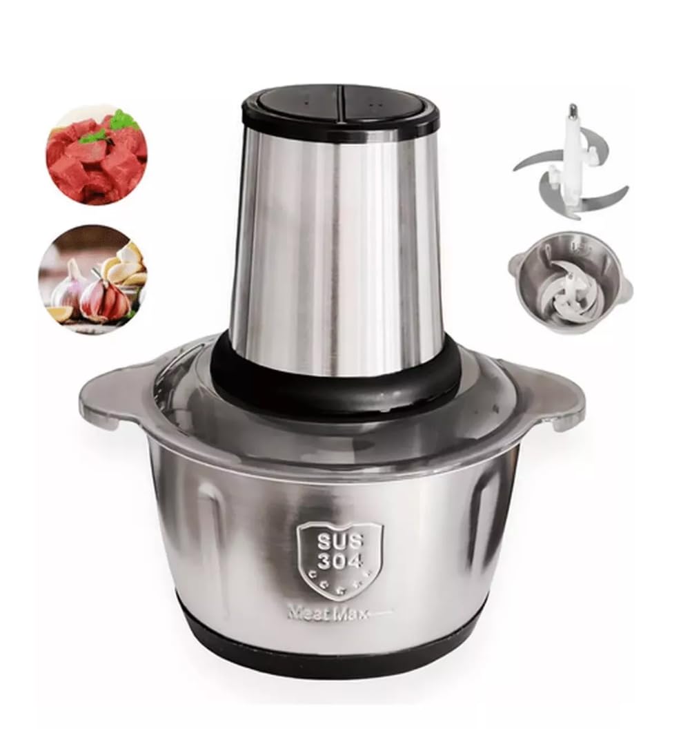 Moedor Elétrico Potente Alimentos 850W Carnes Picador Legumes Temperos ...