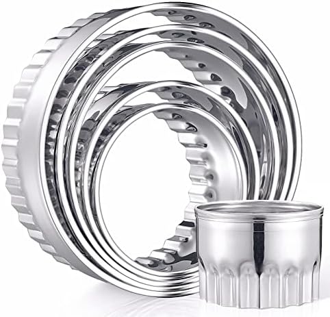 Amazon.com: 3 Pieces Round Cookie Cutters Set Circle Pastry Cutters ...