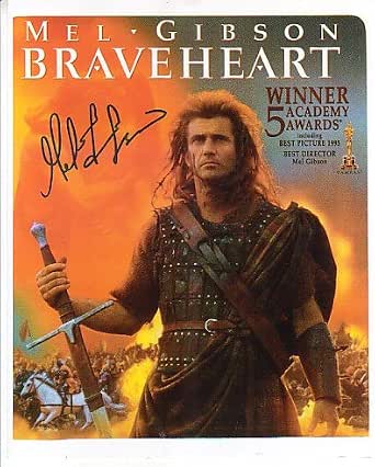 Mel Gibson Signed Autographed Braveheart Awards 8 x 10 Color Photo at ...