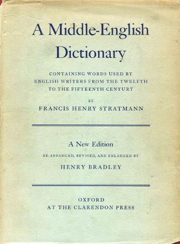 A Middle-English Dictionary: Unknown Author: Amazon.com: Books