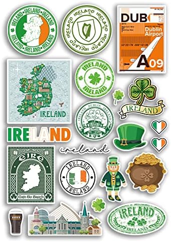 A4 Sticker Sheet Ireland Vinyl Stickers - Irish Dublin Landmarks City ...