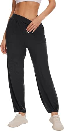 BATHRINS Women's Wide-leg Casual Long Pants with Ankle Pleats and High ...