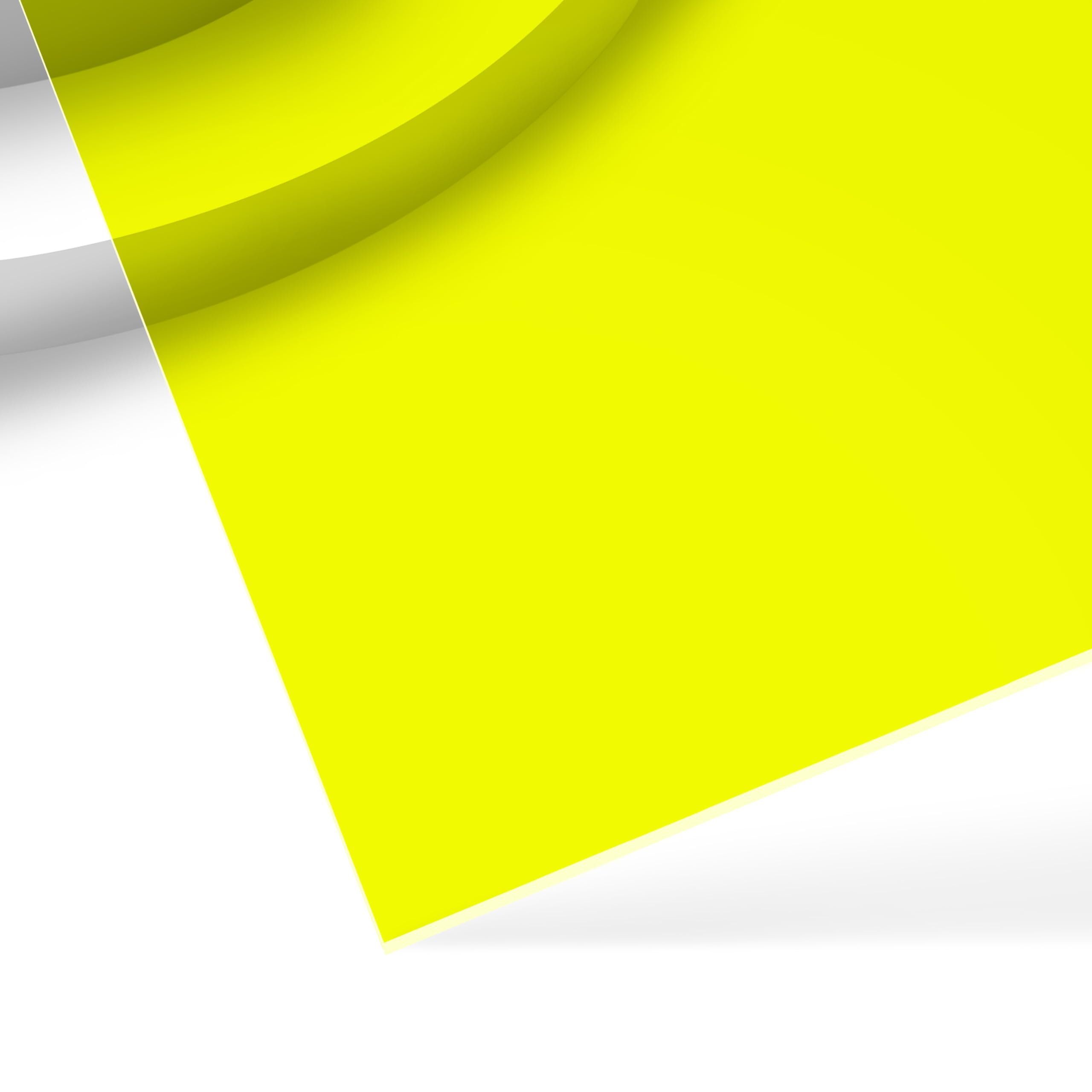Snapklik.com : Translucent Acrylic Sheets Fluorescent Yellow, 3 Packs ...