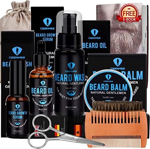 Amazon.com : Beard Kit,Beard Grooming Kit w/Beard Wash/Shampoo,2 Packs ...