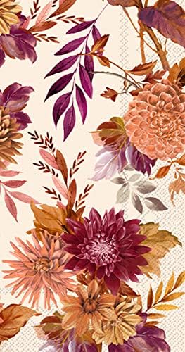 Amazon.com: 40Pcs Fall Napkins Paper Fall Floral Napkins Thanksgiving ...