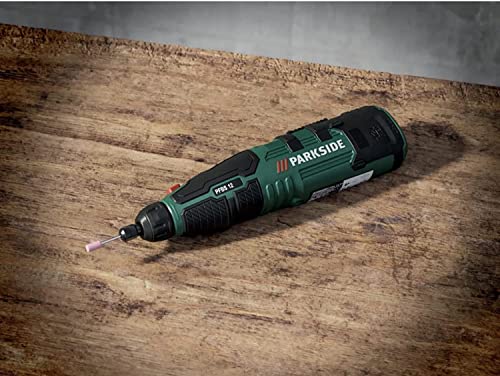 Parkside 12V Cordless Rotary Tool Multi Grinder PFBS 12 B6 for Drilling ...