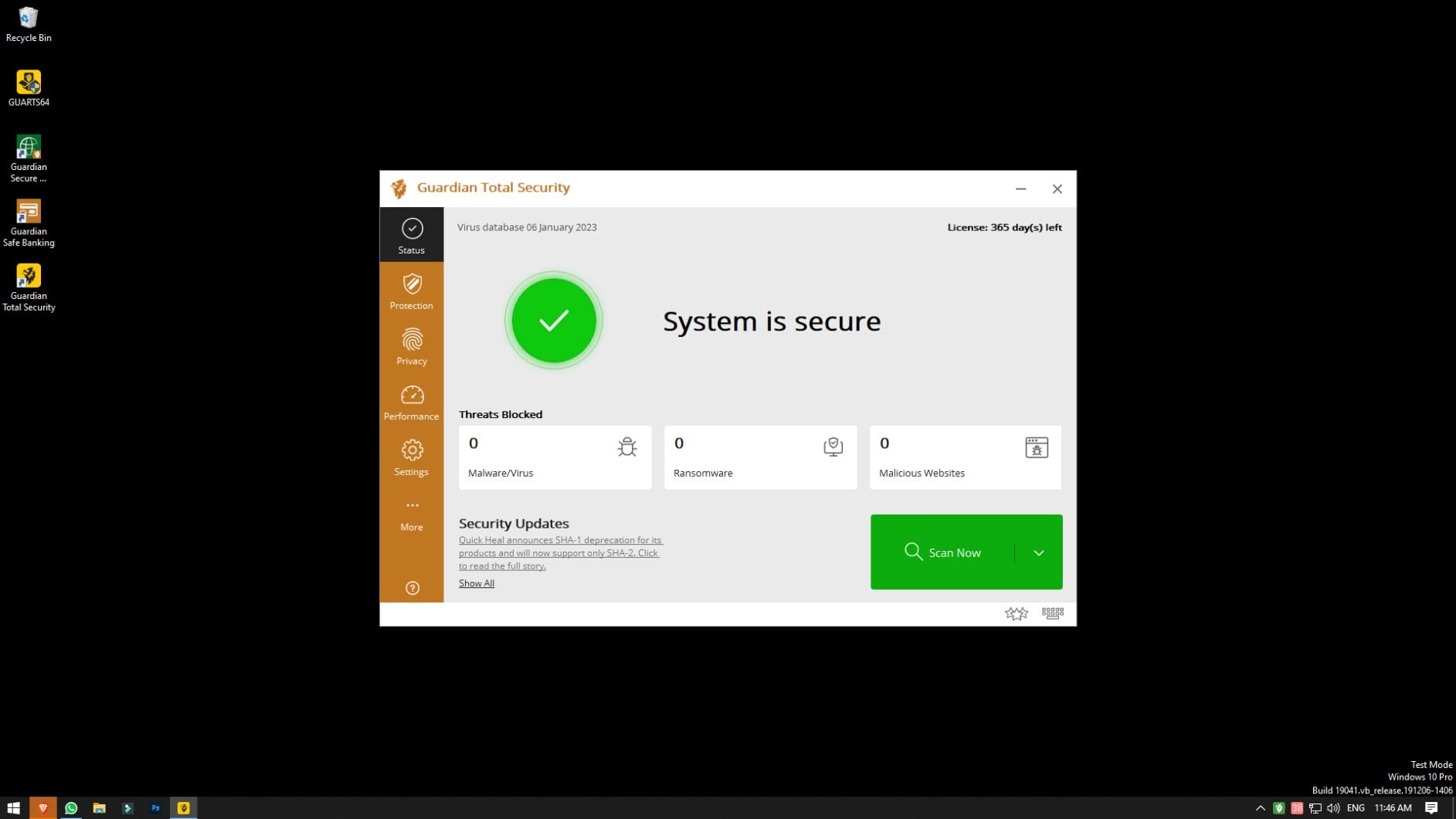 Guardian Total Security 1 User 1 Year : Amazon.in: Software