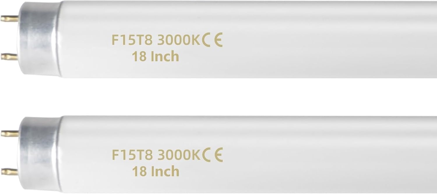 coospider-repta F15T8 18 Inch 15W T8 Fluorescent Replacement Tube Bulb ...