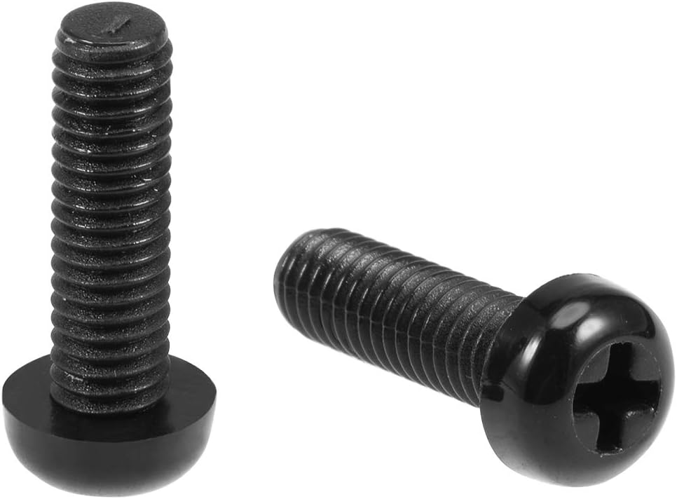 Amazon.com: uxcell M6x20mm Threaded Nylon Phillips Cross Pan Head ...