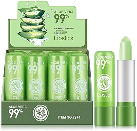 Amazon.com : firstfly 2 Pack Aloe Vera Lipstick, Long Lasting ...