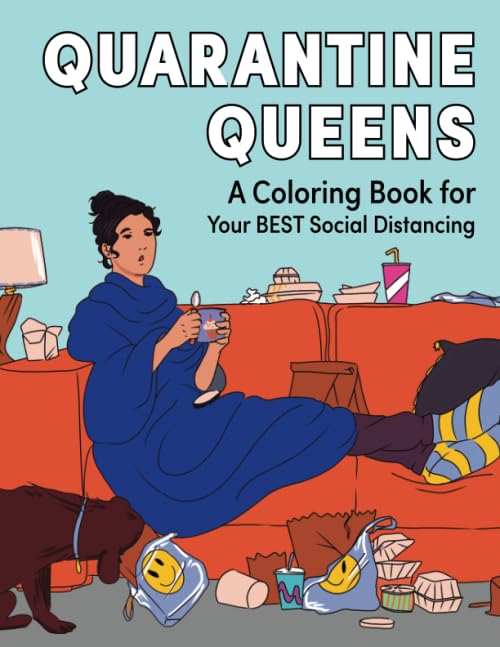 Amazon.com: Quarantine Queens: A Coloring Book for Your Best Social ...