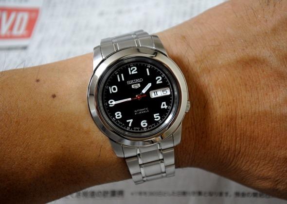Amazon.co.jp: [セイコー]SEIKO SNKK35J1 SEIKO5 セイコーファイブ 日本製 自動巻き ブラック メンズ 腕 ...