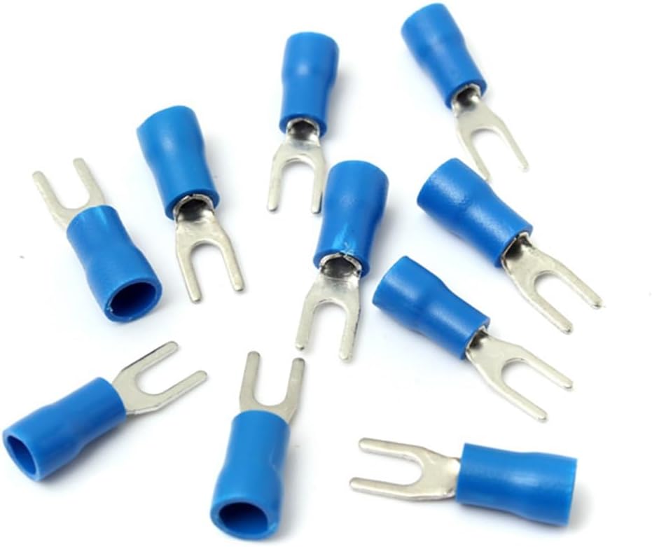 Rt Sense Fork Type Copper Wire Lug Furcate Fork Terminals Insulated Connectors Battery Cable