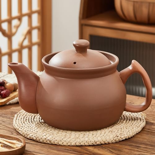 Amazon.com: Zisha Unglazed Earthenware Chinese Medicine Pots, Natural ...