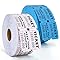 Amazon.com : L LIKED White Raffle Tickets Double Rolls with ...