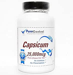 Amazon.com: Capsicum 25,000mcg // 200 Capsules // Pure // by ...