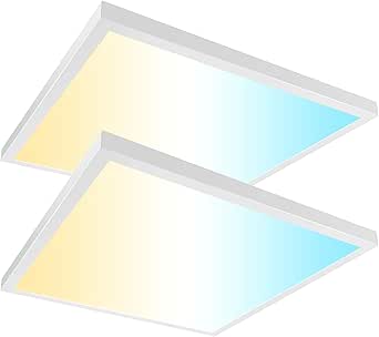 AIKVSXER 2x2 LED Flat Panel Light Surface Mount 3000K/4000K/5000K 50W ...