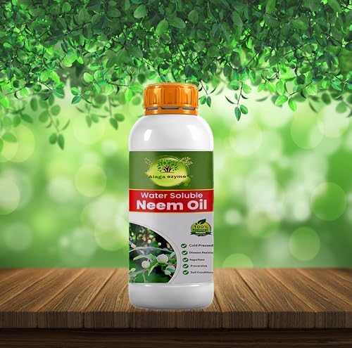 Alagaezyme neem oil for plant 1 litre 10000 ppm Organic Cold Pressed ...
