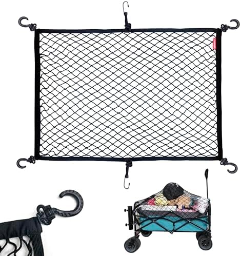 Amazon.com: Collapsible Wagon Cargo Net 35in x 20in High Elastic for ...