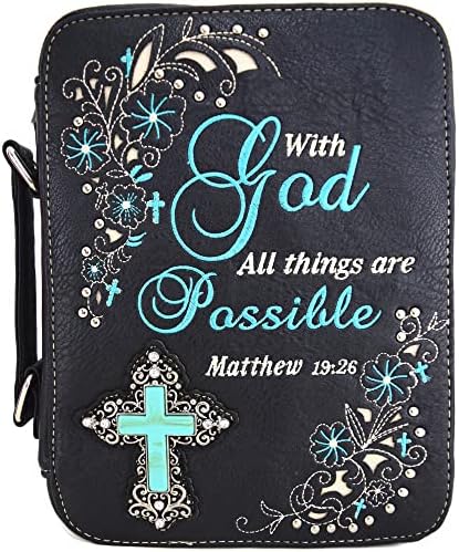 Amazon.com: Embroidered Verse Scripture Western Bible Cover Book ...