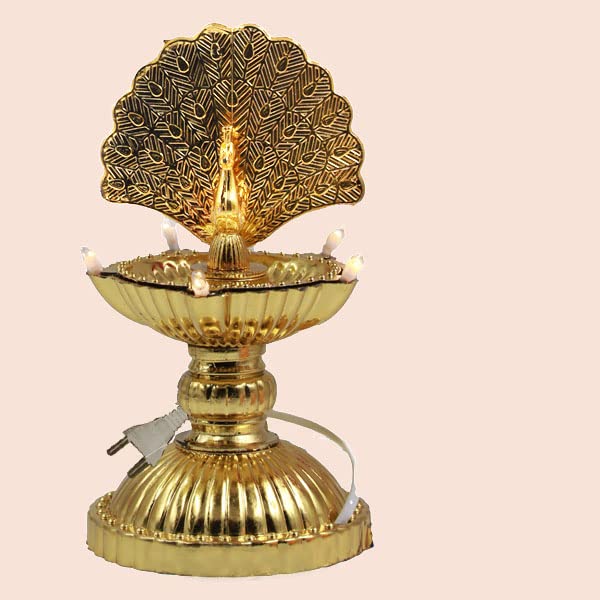 Bhakti Minds Plastic Electric Pooja Diya Light Led Lamp Deepak ...