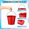 Amazon.com: Bokon 24 Pack Colored Metal Small Bucket with Handle 6 x 4. ...