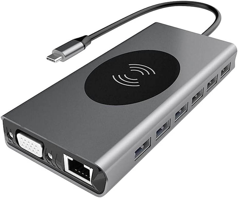 Amazon.com: SMFXQ 15-in-1 USB C Hub Laptop Docking Station Type C Hub ...