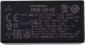 Amazon.com: (1PC) IRM-20-12 20W AC-DC PCB-Mount Green Power Module 12V ...