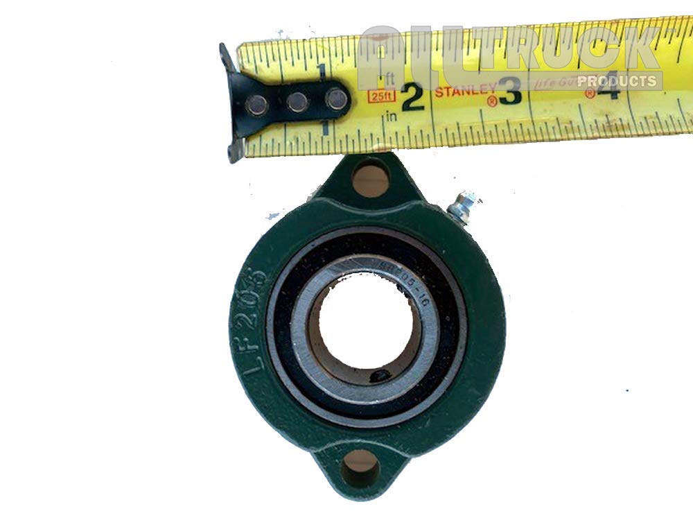 Cast Iron Flange Bearing SB205-16+LF205 1" 2-Bolt Flange Mounted ...