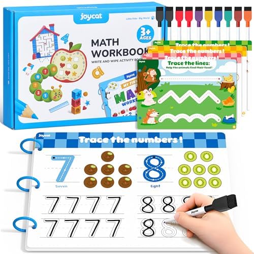 Amazon.com: JoyCat Math Game Book - Preschool Learning Activity for ...