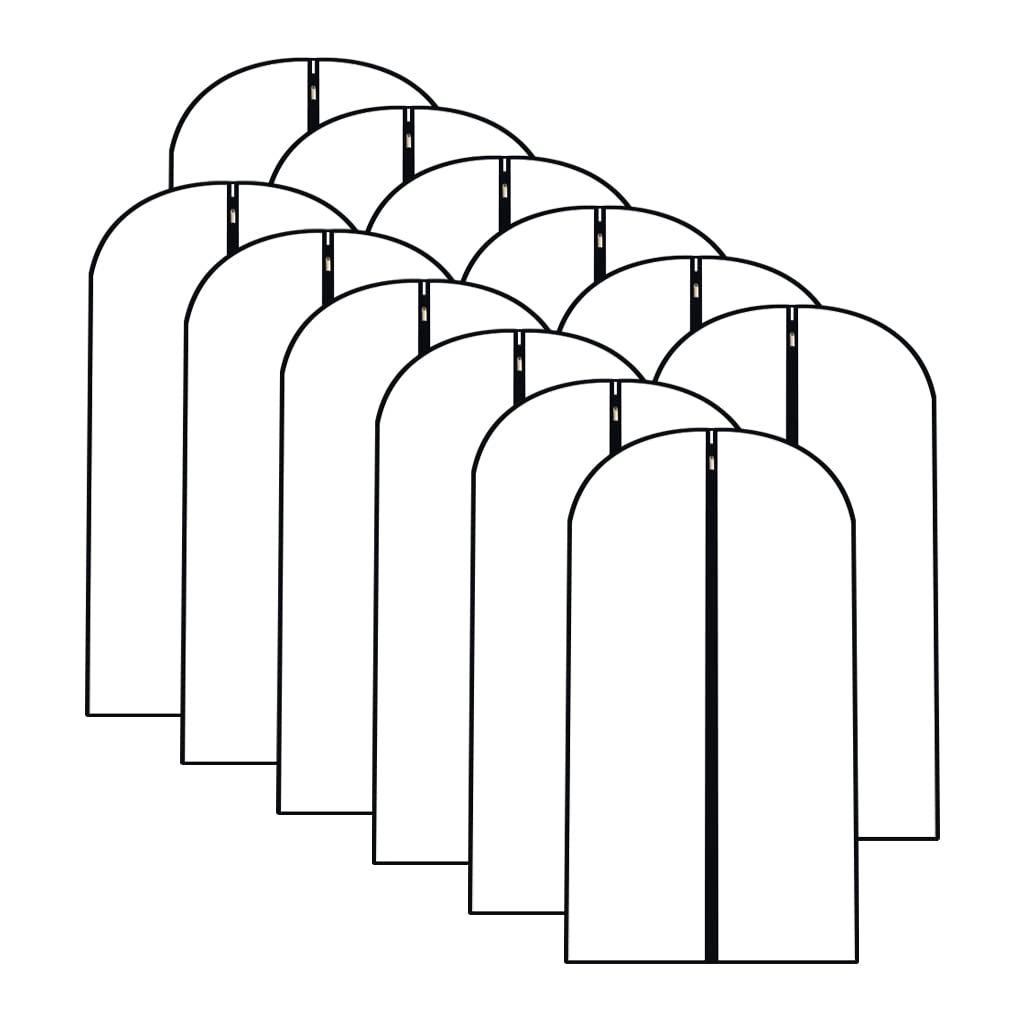 Amazon.com: Garment Bags for Hanging Clothes 12 PCS Transparent ...