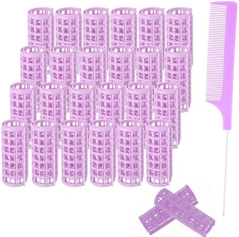 Amazon.com : 24PCS Small Plastic Rollers Set, 0.8in/2cm Snap-on ...