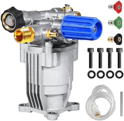 Amazon.com: TOOLCY Horizontal 3/4" Shaft Pressure Washer Pump 3400 PSI ...