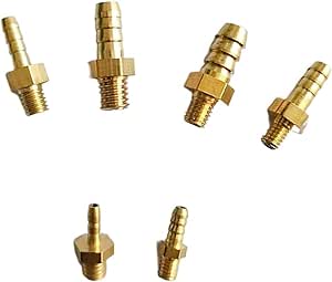 Amazon.com: 5 piezas en miniatura pagoda M5 M6 M8 cobre 3 4 5 6 0.315 in manguera manguera ...