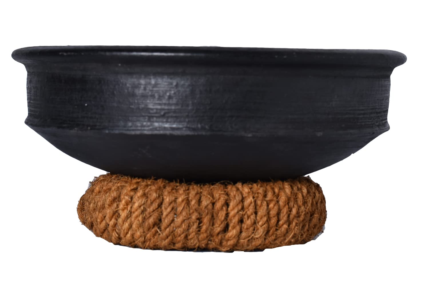Buy Frills & Colours Terracotta Black Clay Pottery-Earthen Cookware ...