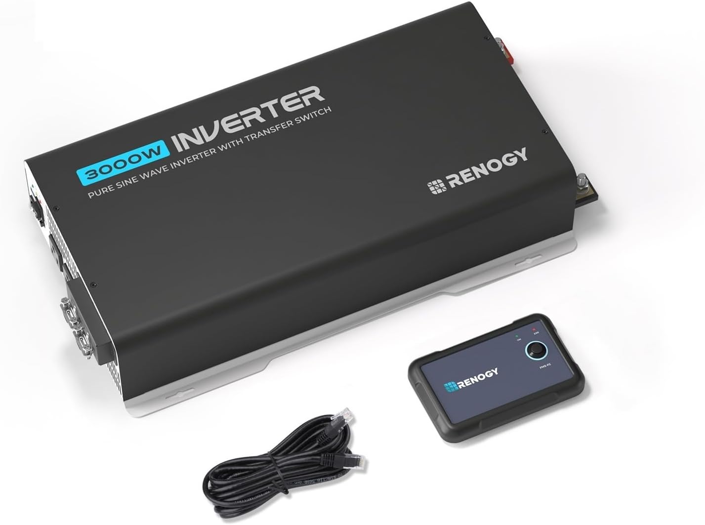 Amazon.com: Renogy 3000W 12V Pure Sine Wave Inverter with Transfer ...