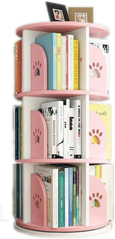 Amazon.com: CABINE 3/4/5 Layers 360° Revolving Bookshelf Save Space,Ng ...