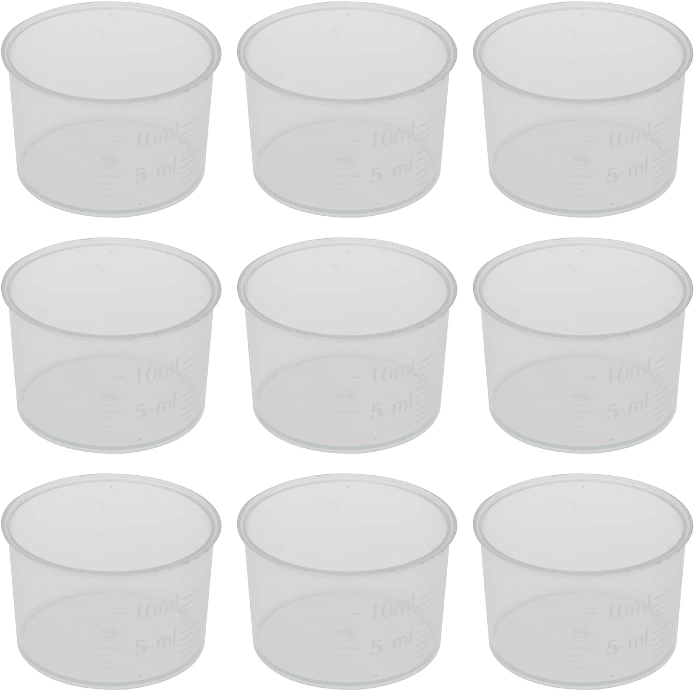 Amazon.com: Disposable Measuring Cup JCBIZ 50pcs 10ml Laboratory Test ...
